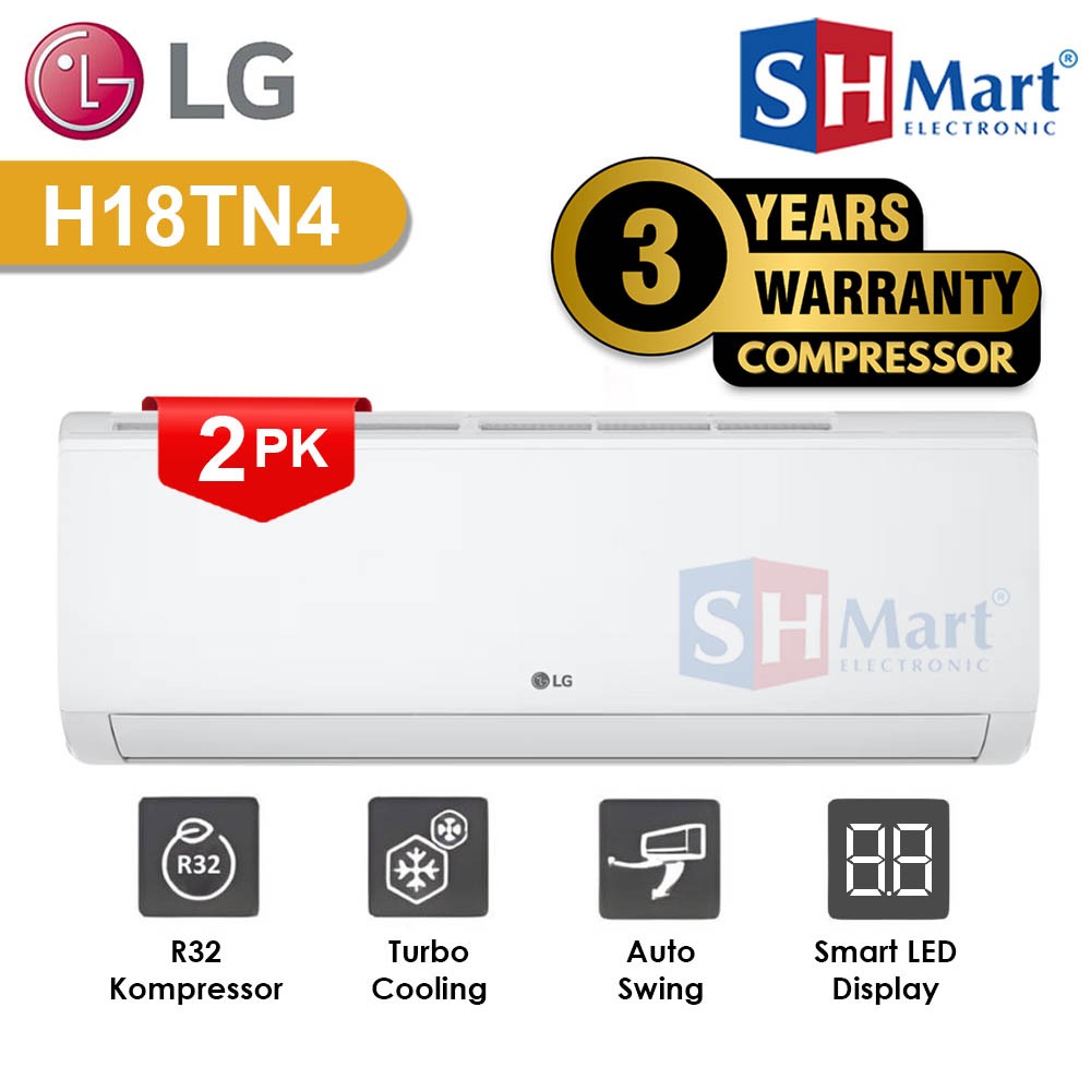 Jual AC 2 PK LG STANDART H18TN4 R32 NEW HERCULES TURBO COOLING 2023 ...