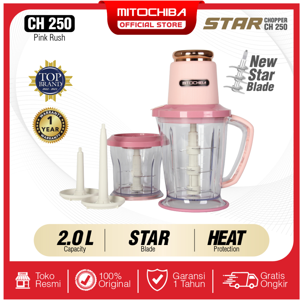 Jual MITOCHIBA STAR CHOPPER CH250 STAR BLADE 2L Alat Penggiling dan ...