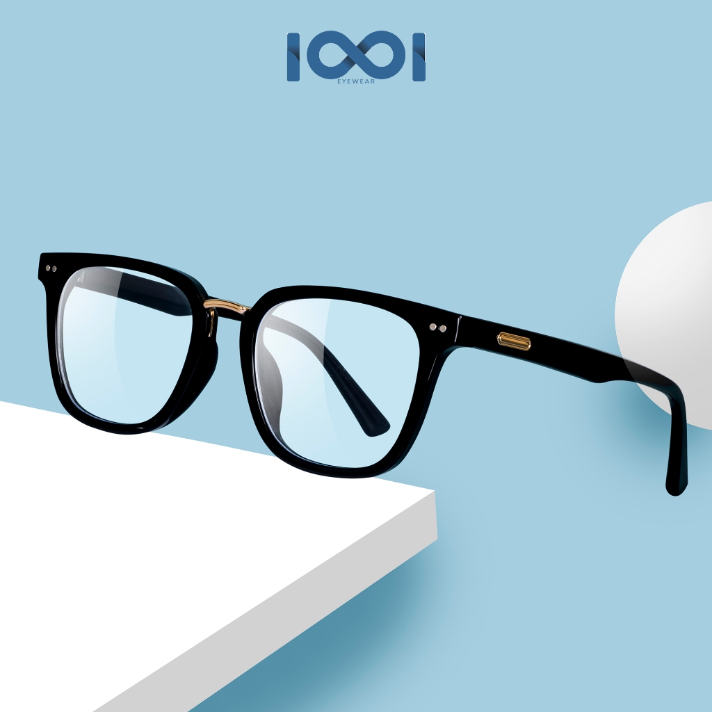 Jual IOOI Eyewear - Kacamata Kotak Metal TR Lensa Minus Anti Radiasi Blueray Photocromic Pria ...