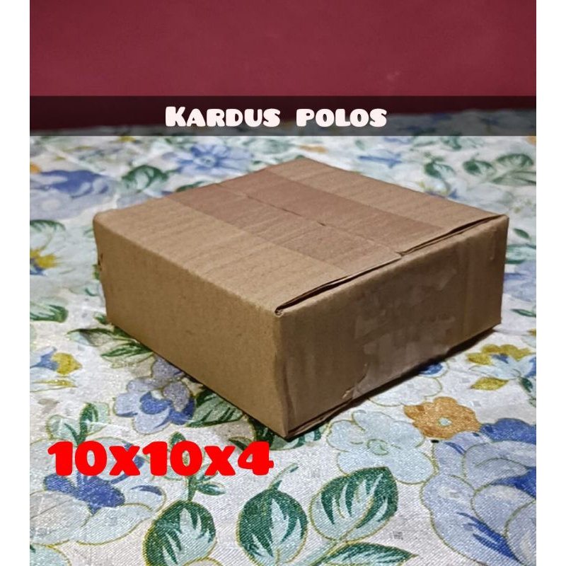Jual kardus polos UK 10x10x4 kardus kecil kardus mini kardus sedang ...