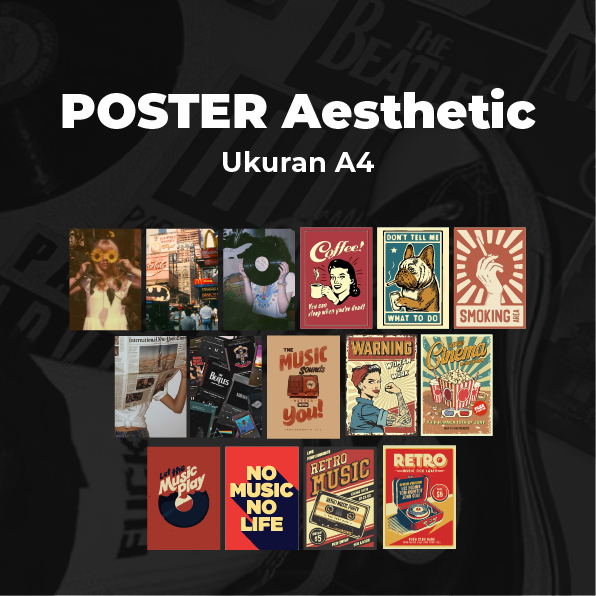 Jual Poster Aesthetic Untuk Ruangan dan Dekor A4 [Unofficial] | Shopee ...