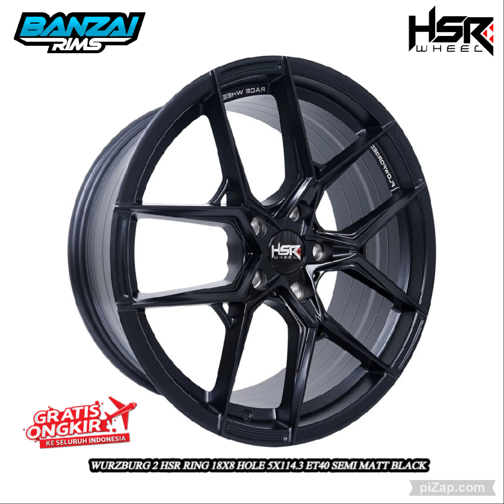 Jual Velg Mobil Racing HSR WURZBURG 2 Ring 18 Inch For Mobil Hilux ...