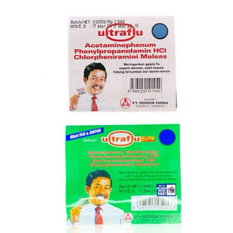 Jual ULTRAFLU & ULTRAFLU EXTRA STRIP 4 TABLET | Shopee Indonesia