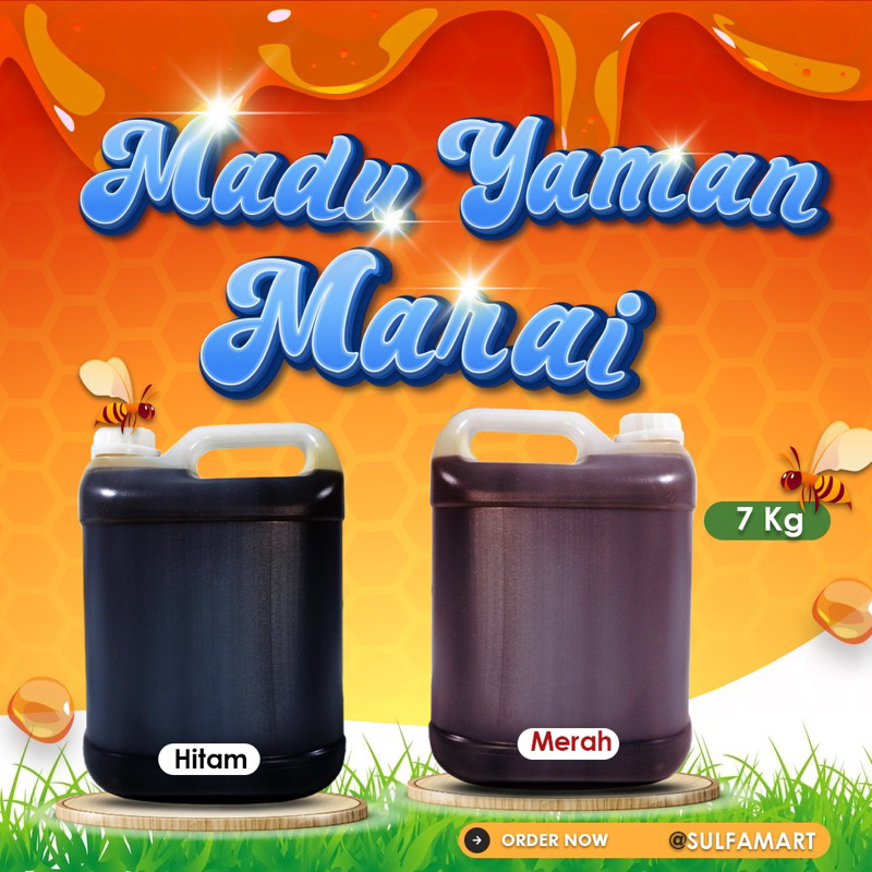 Jual MADU MARAI MARA'I ASLI YAMAN SUPER 7KG / MADU MARA'I HITAM & MERAH ...