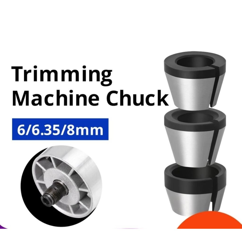 Jual Collet Chuck Adapter untuk Mesin Router Trimmer 1/4 ukuran 6mm/6 ...