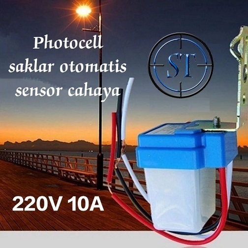Jual Photocell 10A Kotak Sensor Cahaya 220V Photocontrol Auto Light ...