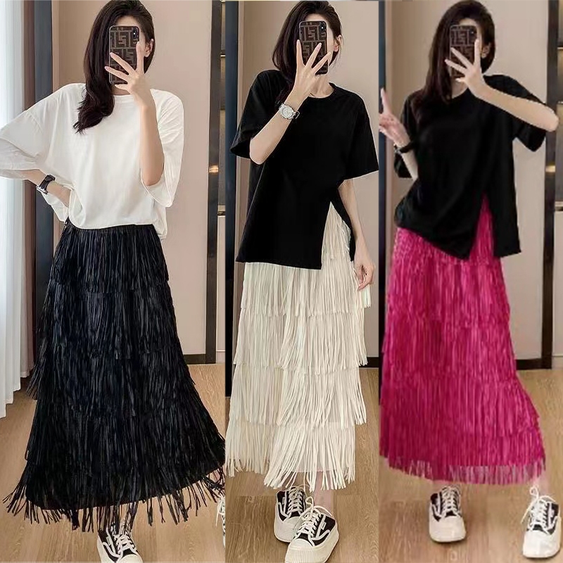 Jual Rok Berpohon Premium Rok Tanggung Rok A-line Pinggang Tingg Rok ...