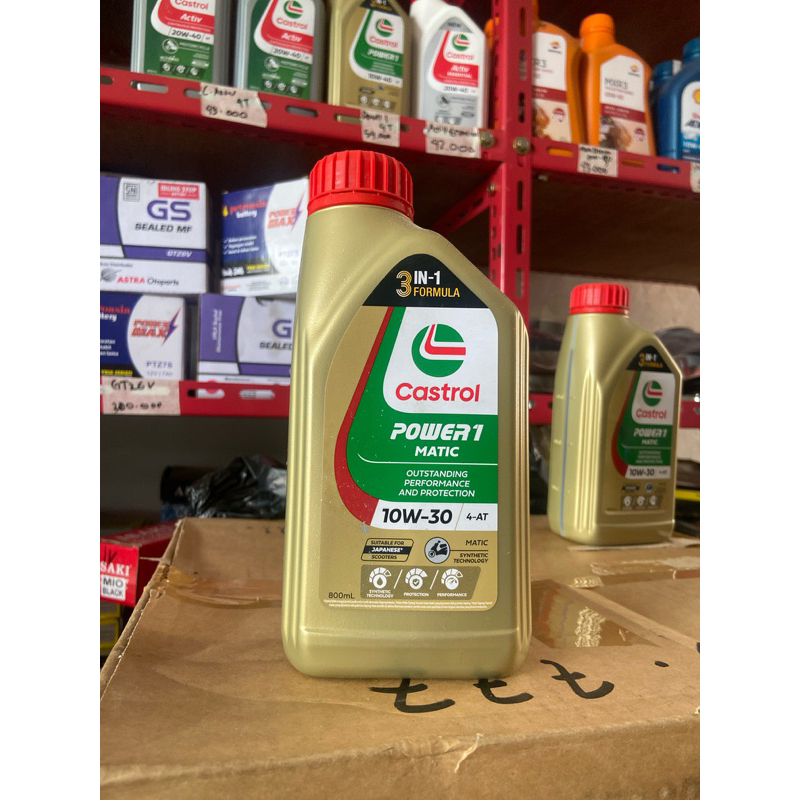 Jual CASTROL POWER 1 MATIC 10w-30 800ml | Shopee Indonesia