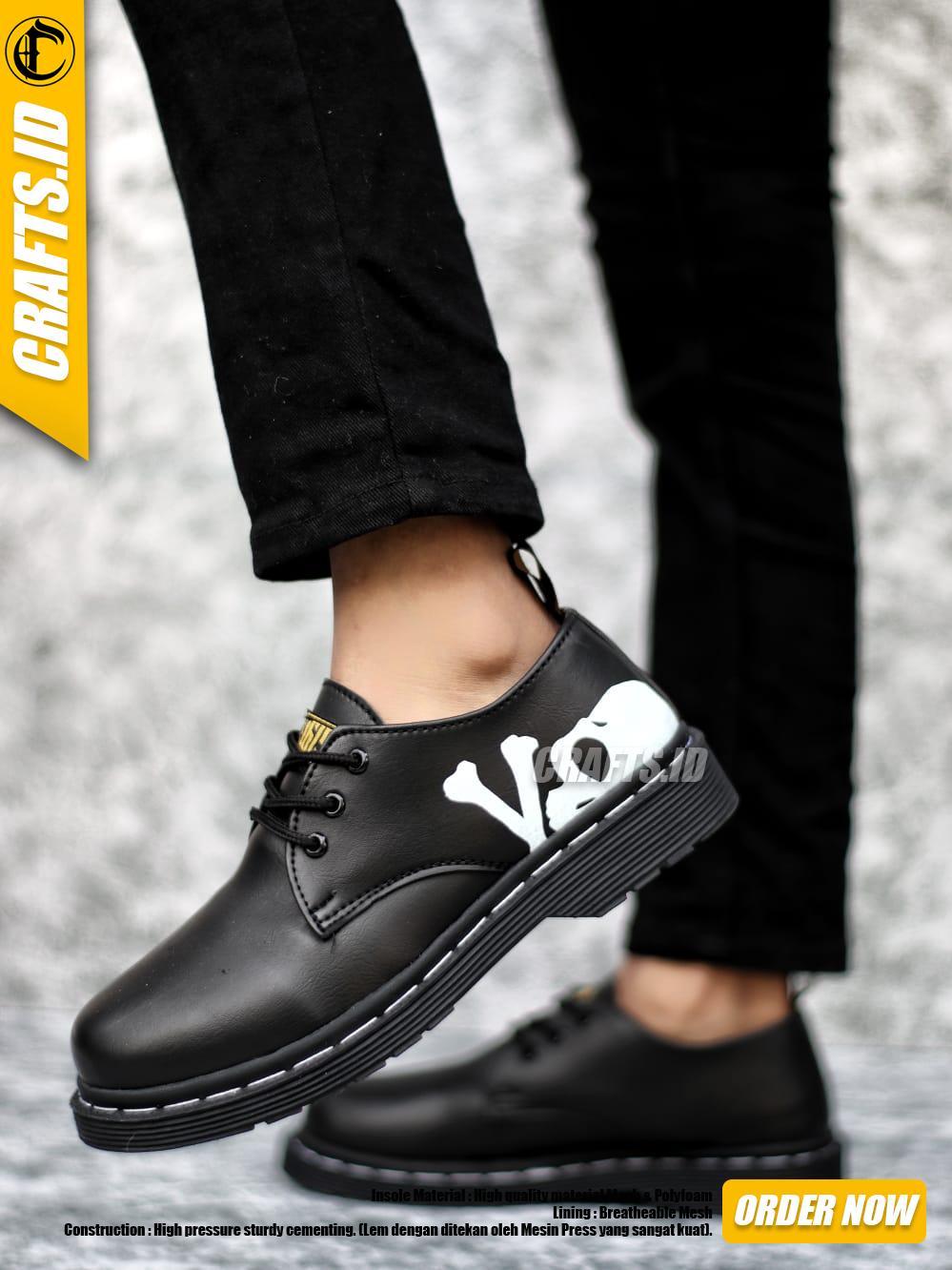 Jual Sepatu Formal Docmart Pantofel Low Boots Hitam Pria | Shopee Indonesia