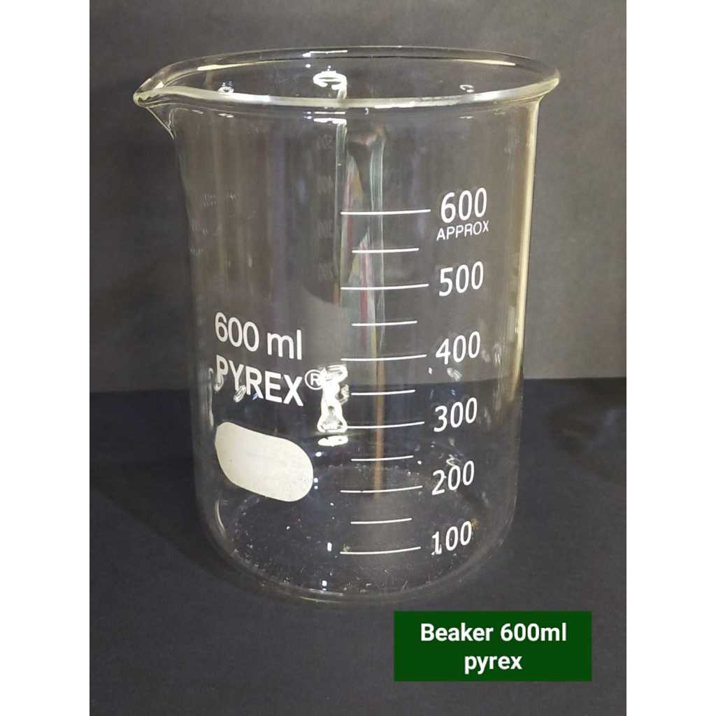 Jual BEAKER GLASS GELAS BEAKER KIMIA 600 ML PYREX | Shopee Indonesia