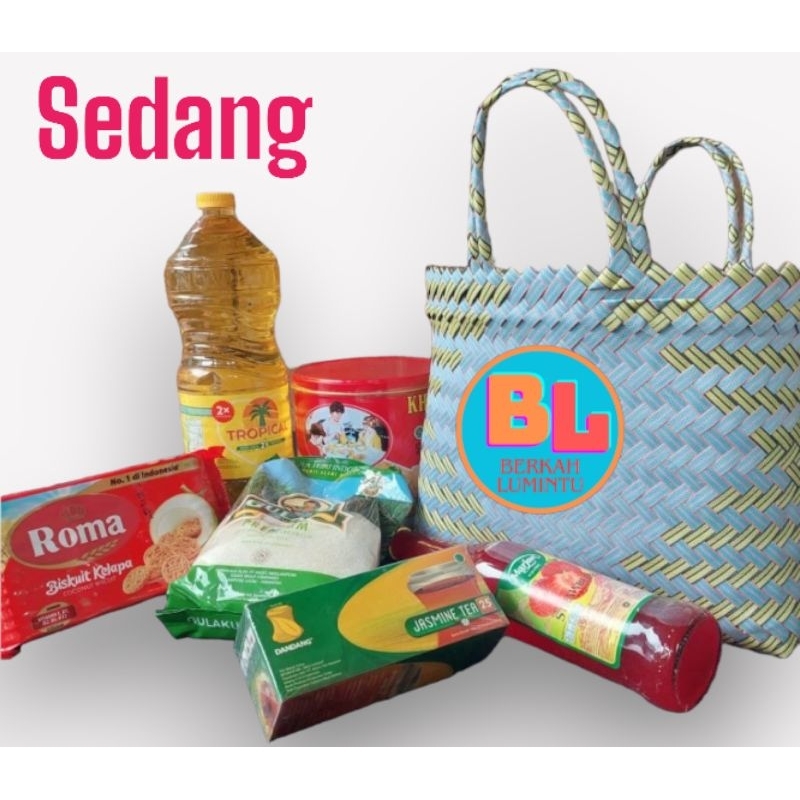 Jual Tas Anyam Plastik Lurik /Ukuran Sedang ( M ) / Tas Belanja / Tas ...