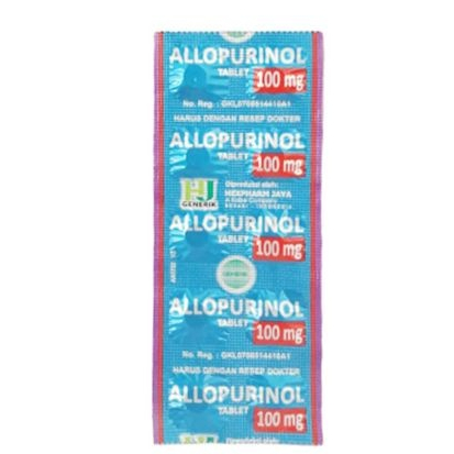 Jual ALLOPURINOL 100MG 1 STRIP 10 TABLET (Gen HJ) | Shopee Indonesia