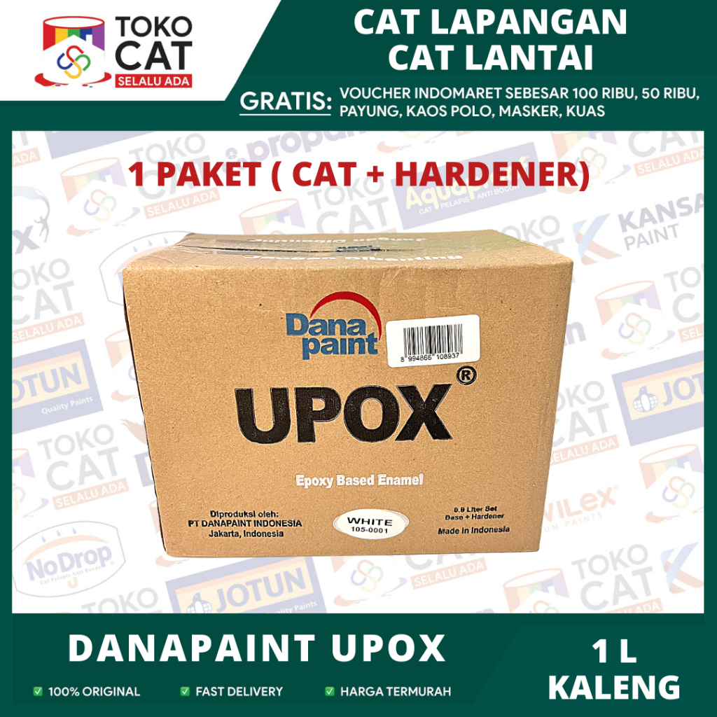 Jual Epoxy UPOX Cat Keramik / Kamar Mandi / Cat Lantai / Cat Lapangan 1 ...