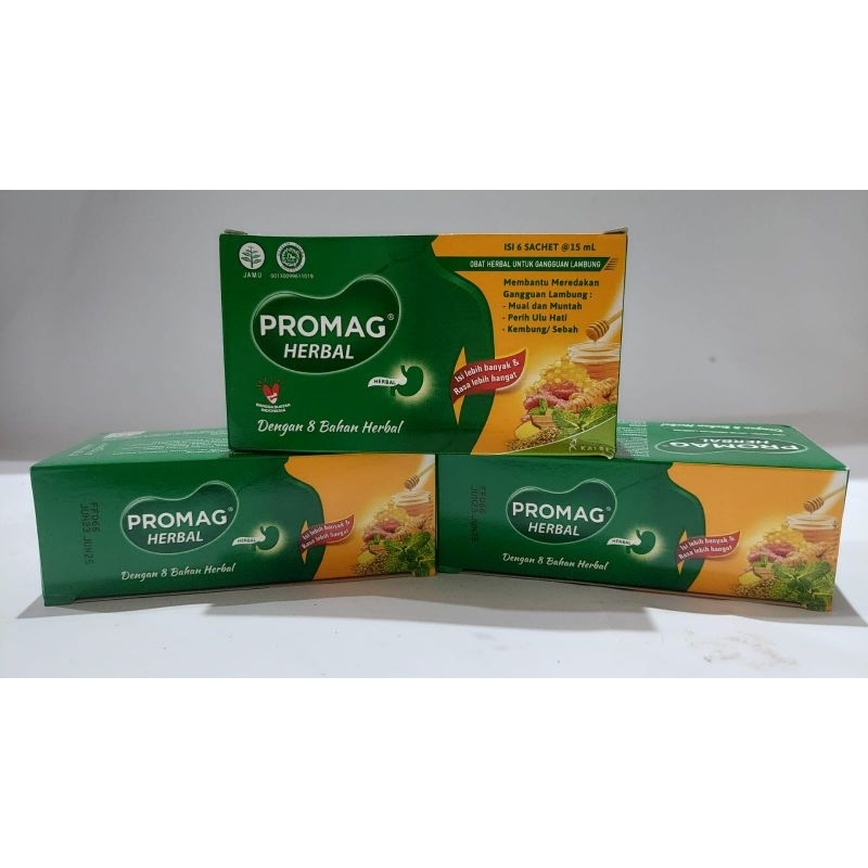 Jual Promag Herbal (1pak isi 6 sachet@15 ml) | Shopee Indonesia
