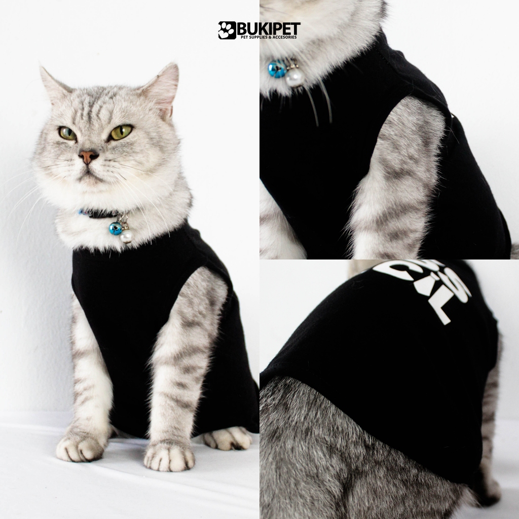 Jual Baju Kucing Anjing Lucu Cowok Cewek Murah - BUKIPET TANK BOSS | Shopee Indonesia
