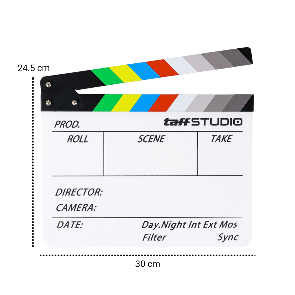 Jual Profesional Clapper Board Colorful Acrylic - TS-3EL | Shopee Indonesia