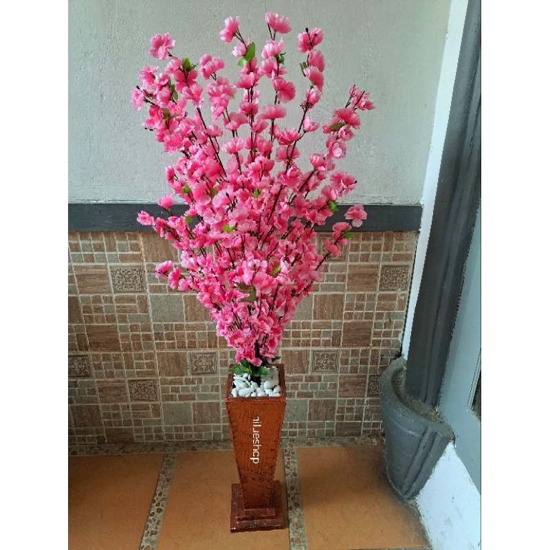 Jual bunga sakura /pohon sakura jumbo /bunga sudut ruangan besar ...