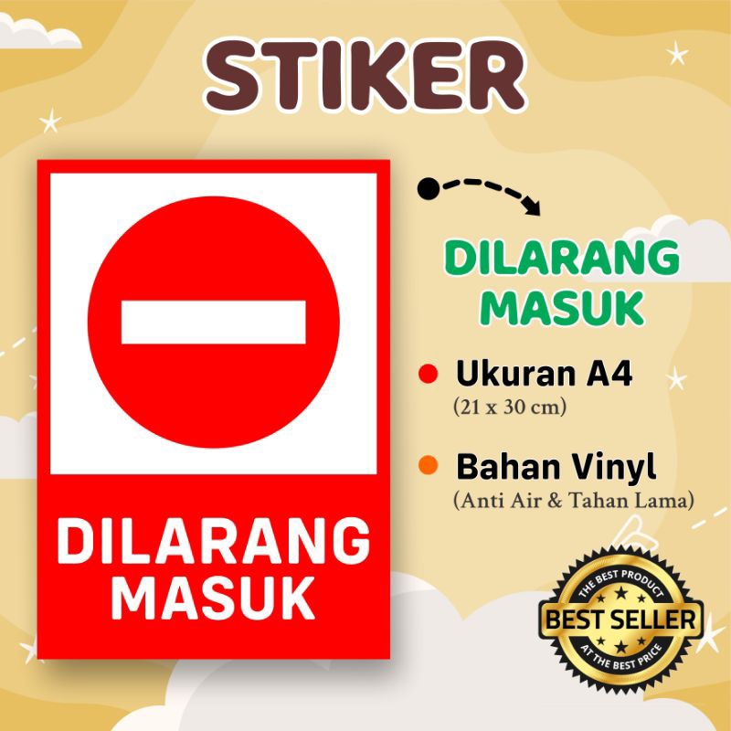 Jual STIKER DILARANG MASUK | Shopee Indonesia