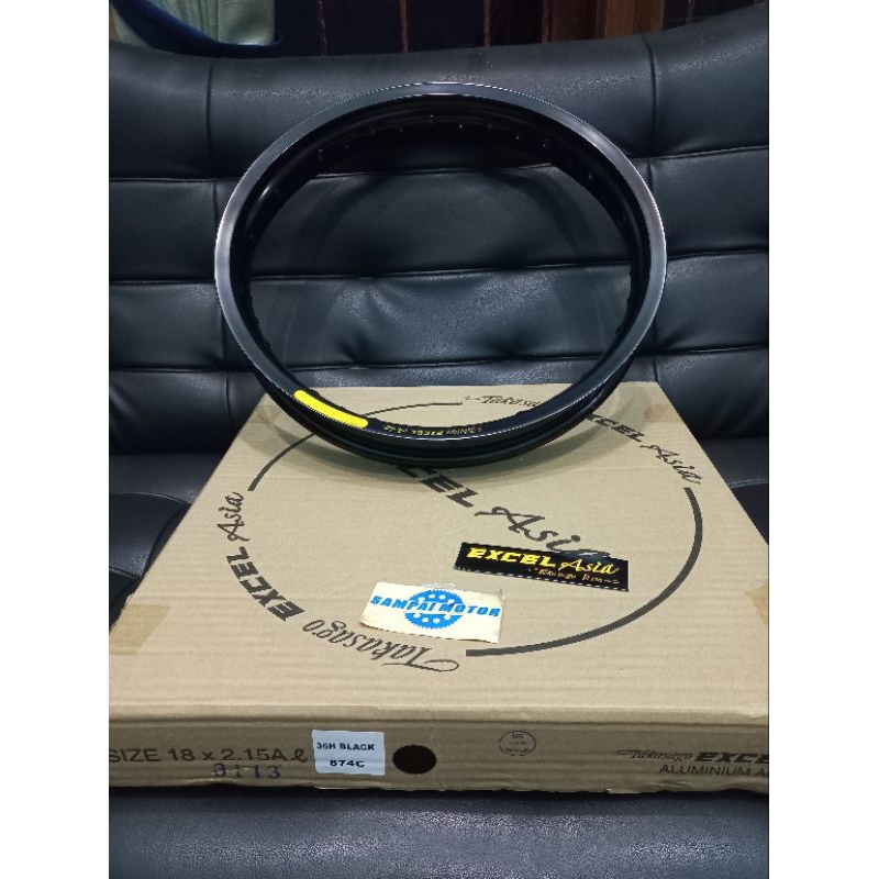 Jual Velk Excel Asia Takasago ring 18 : black glossy hole 36 (harga 1 ...