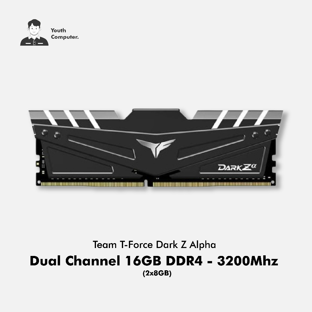 Jual RAM PC 16GB DDR4 3200mhz Team T-Force Dark Z Alpha Dual Channel ...