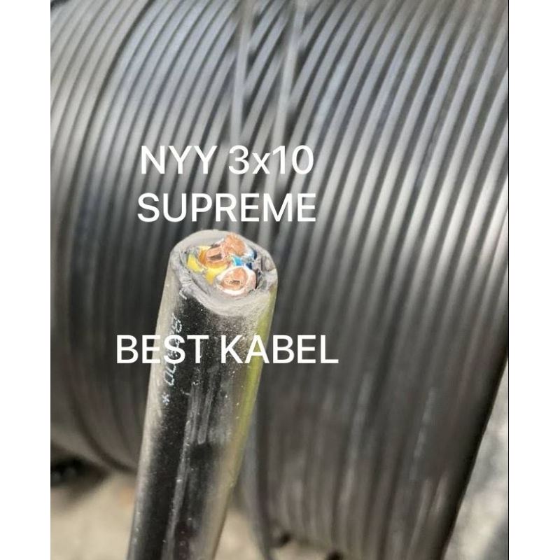 Jual NYY 3x10mm 3x10 SUPREME KABEL KABELINDO TUFUR POWER RE SOLID ...