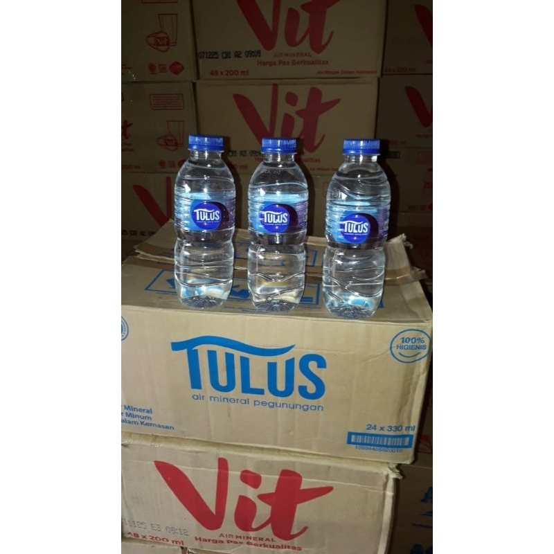Jual Tulus Air Mineral Botol Mini 330ml 330 ml isi 24pcs via Gojek ...