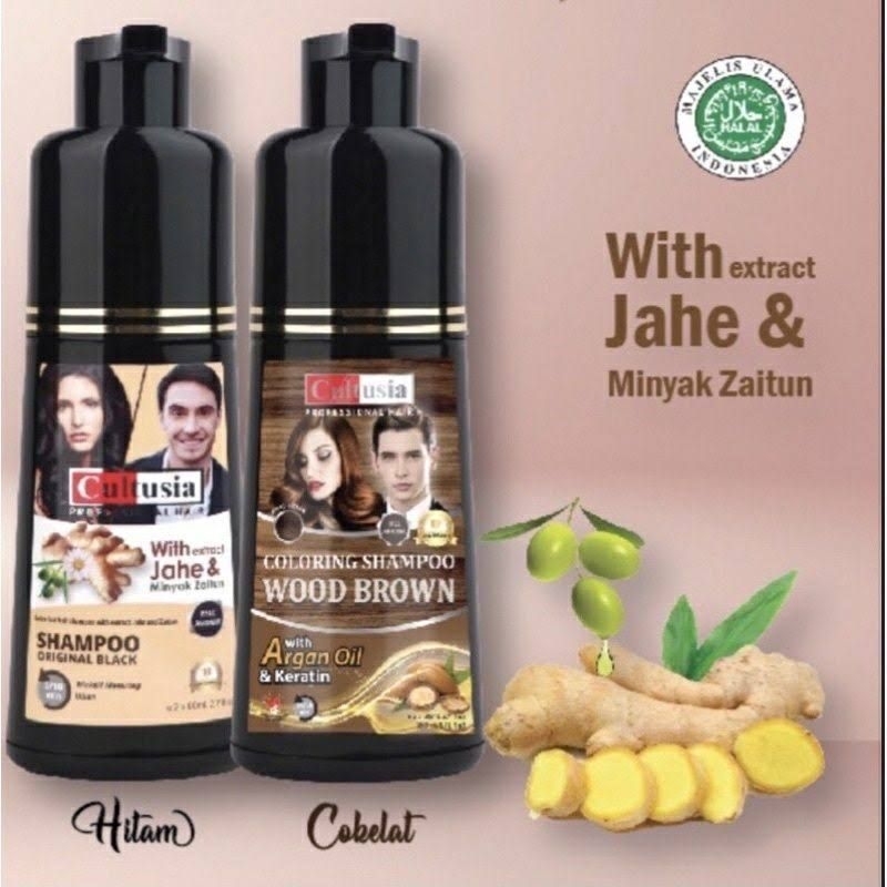 Jual Cultusia Shampoo Black / Brown / Cultusia Shampo Semir Hitam ...