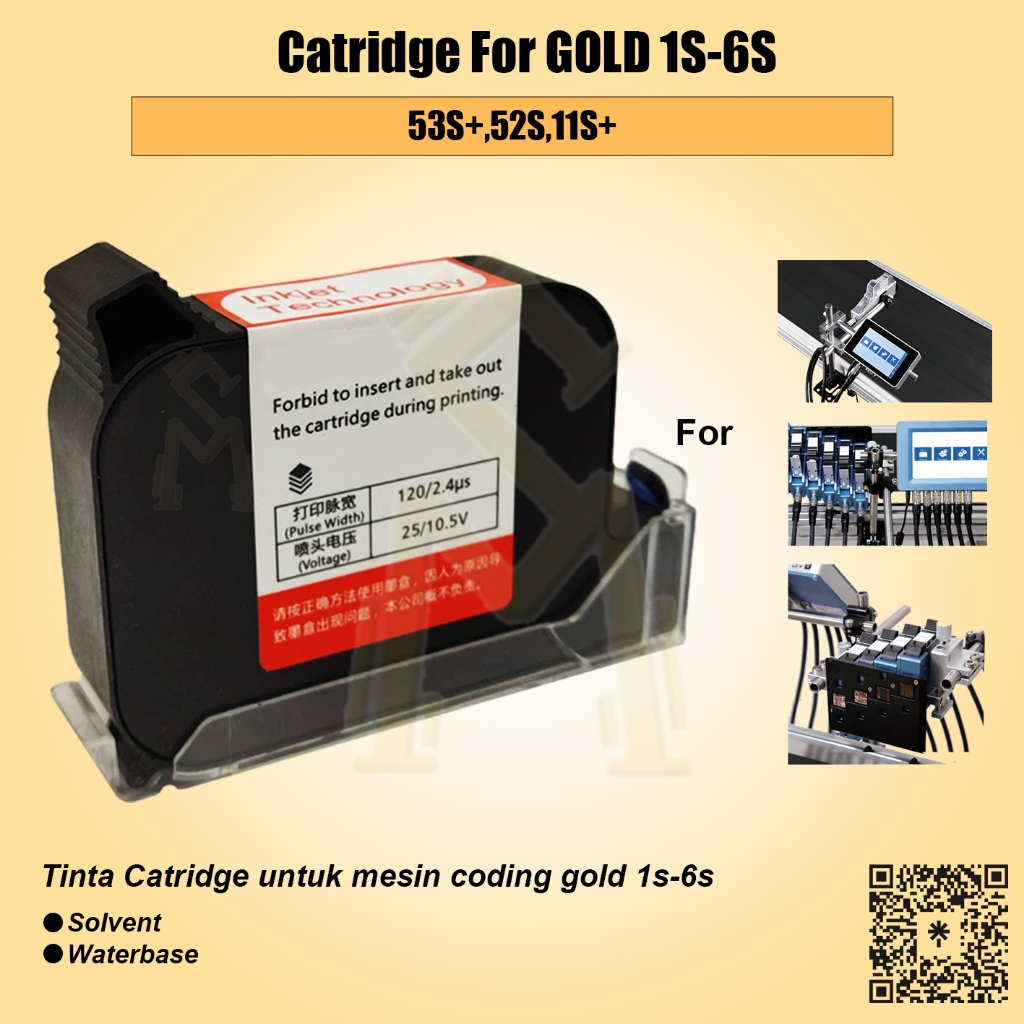 Jual Catridge 53S+ 52S 11S+ for Inkjet Printer Gold-1S Tinta Cetak ...
