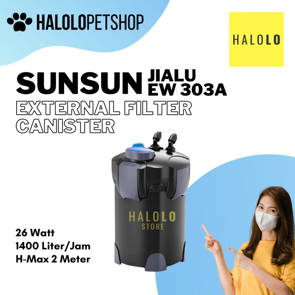 Jual SUNSUN External Canister Sunsun EW 303A Filter Aquarium Aquascape ...
