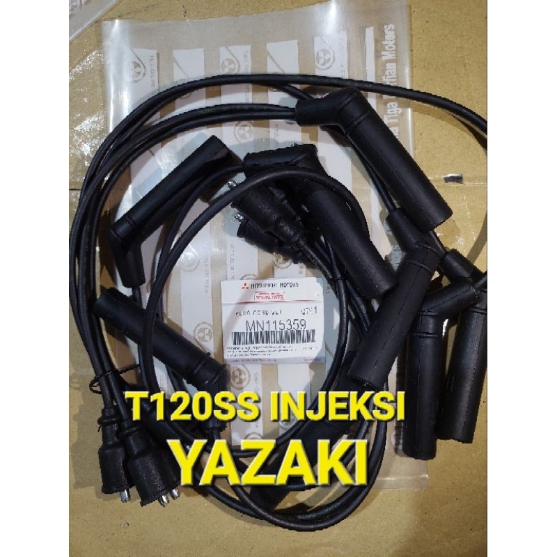 Jual KABEL BUSI PLUG CORD SET T120SS INJEKSI (MN115359) YAZAKI TIPE ORI ...