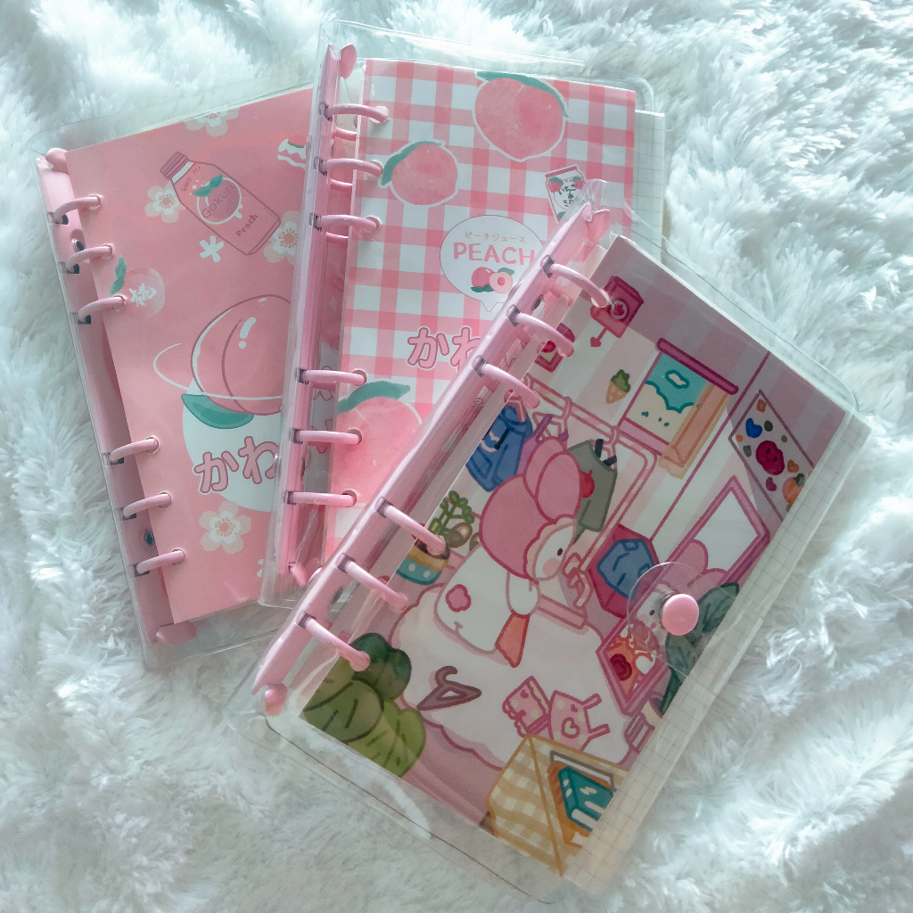Jual Binder Note A6 Cute Peach Premium isi 100 lembar yang cocok untuk ...