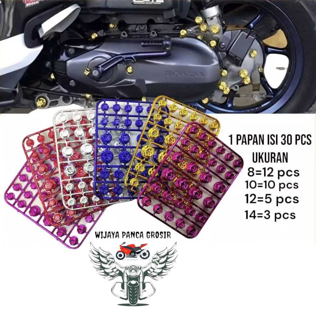 Jual MONEL BAUT MOTOR FLOWER PROBOLT TUTUP BAUT THAILOK MONEL COVER ...