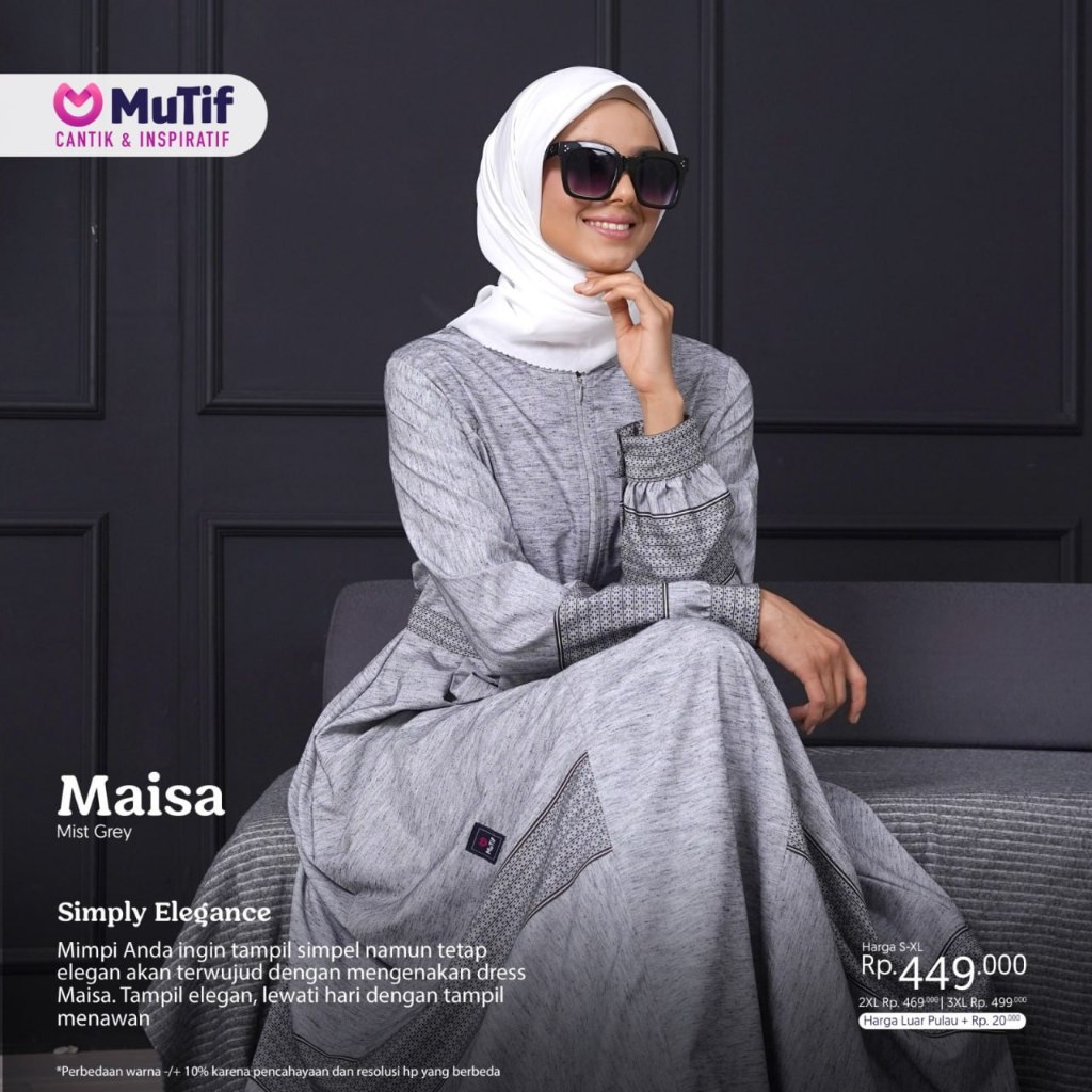 Jual MUTIF MAISA MIST GREY | Shopee Indonesia