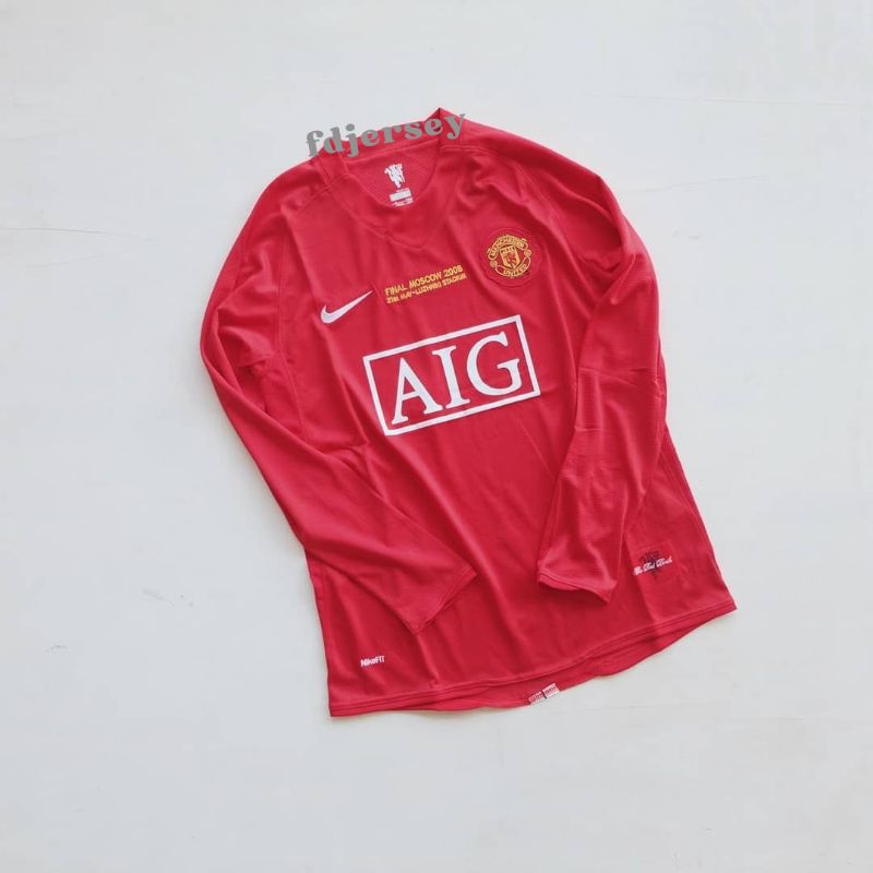 Jual Jersey MU Retro Final Moscow lengan pendek | Shopee Indonesia