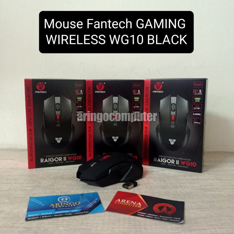 Jual Mouse Fantech GAMING WIRELESS WG10 BLACK | Shopee Indonesia