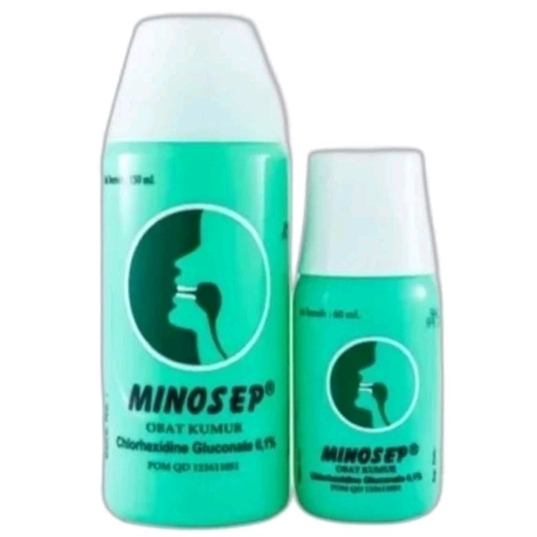 Jual MINOSEP Obat Kumur (150ml) - Chlorhexidine Gluconate 0,1% | Hijau ...