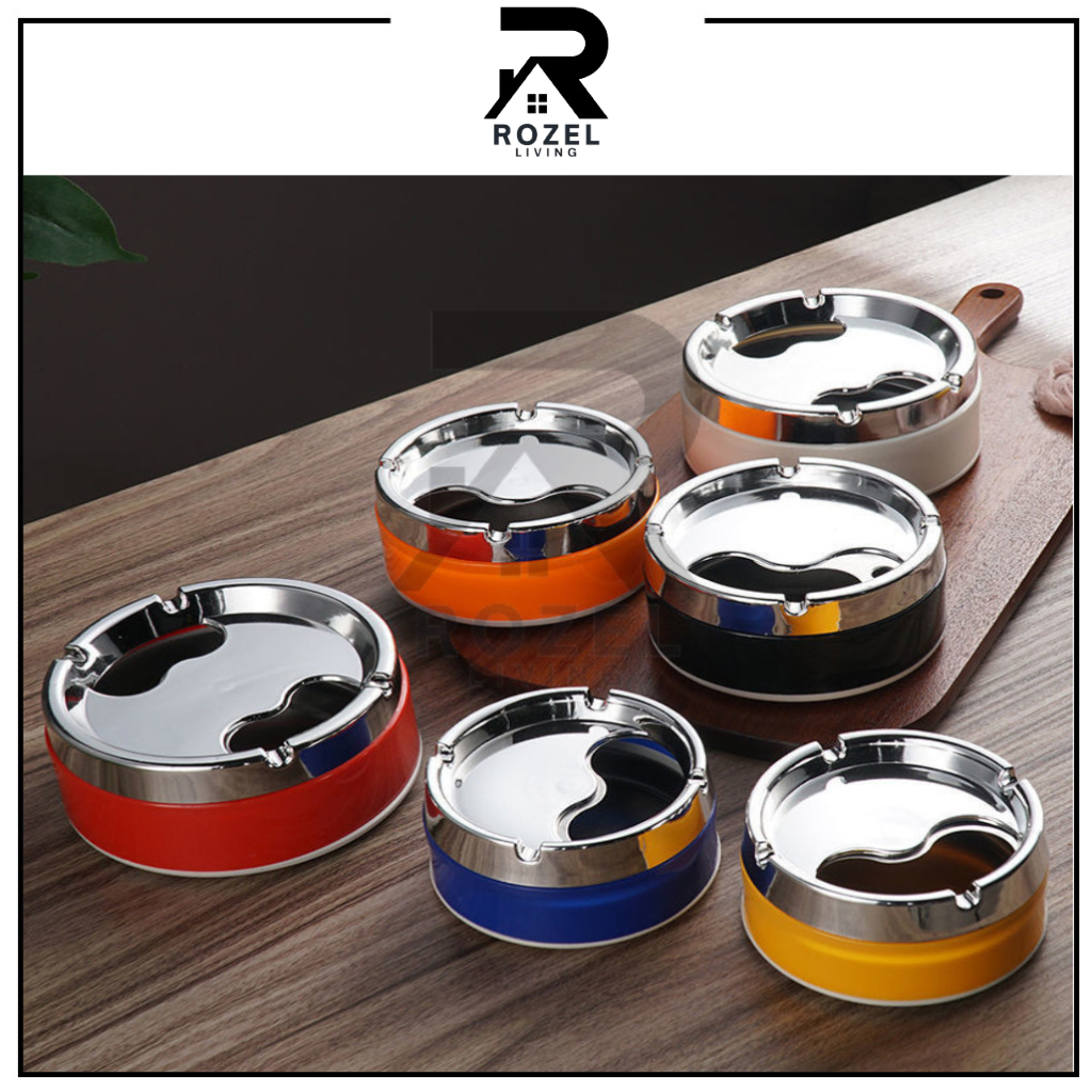 Jual ROZEL Asbak Putar Tutup / Asbak Portable Rotation Enclosed / Asbak ...