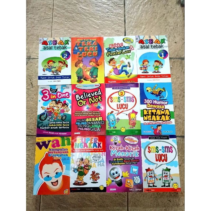 Jual ( PROMO BUKU MURAH ORIGINAL ) BUKU HUMOR / KOMEDI / KETAWA NGAKAK ...
