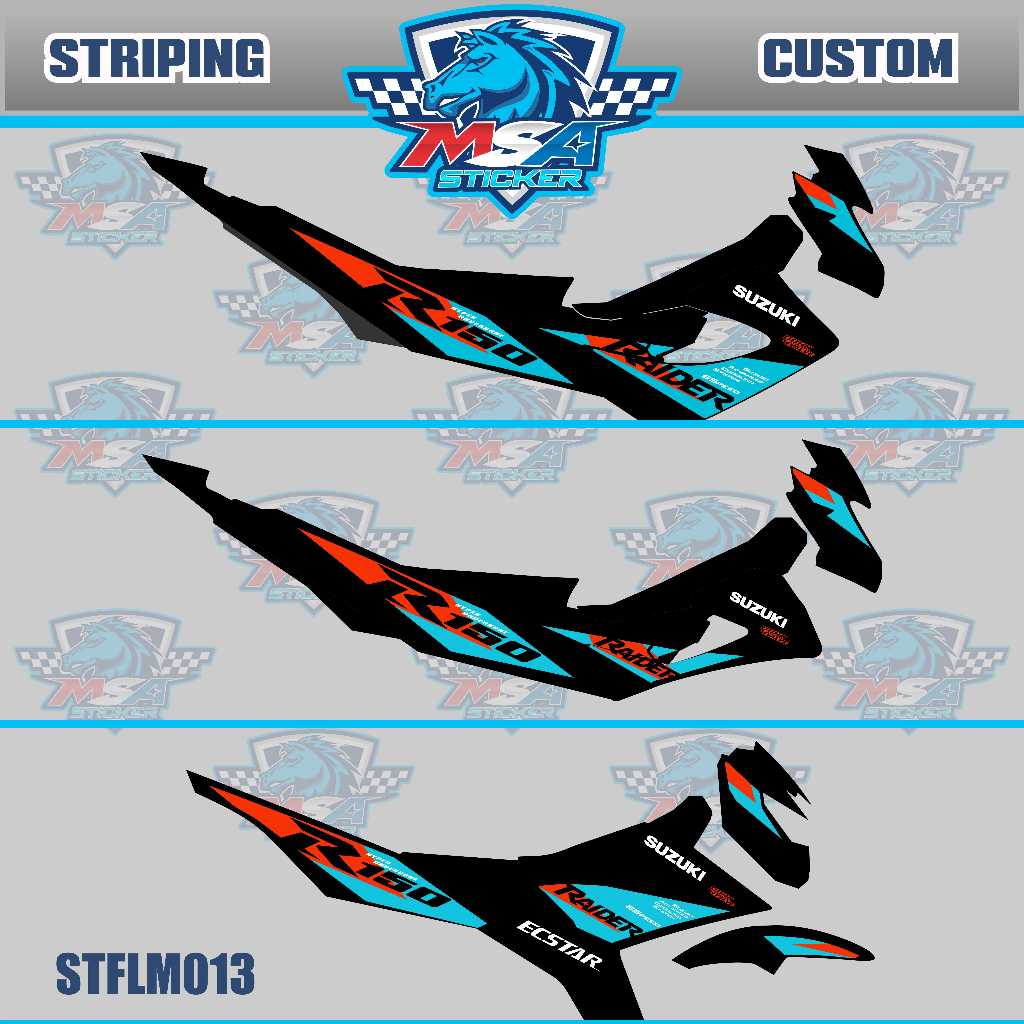 Jual STRIPING CUSTOM SUKA SUKA SUZUKI SATRIA FU FACELIFT /INJEKSI ...