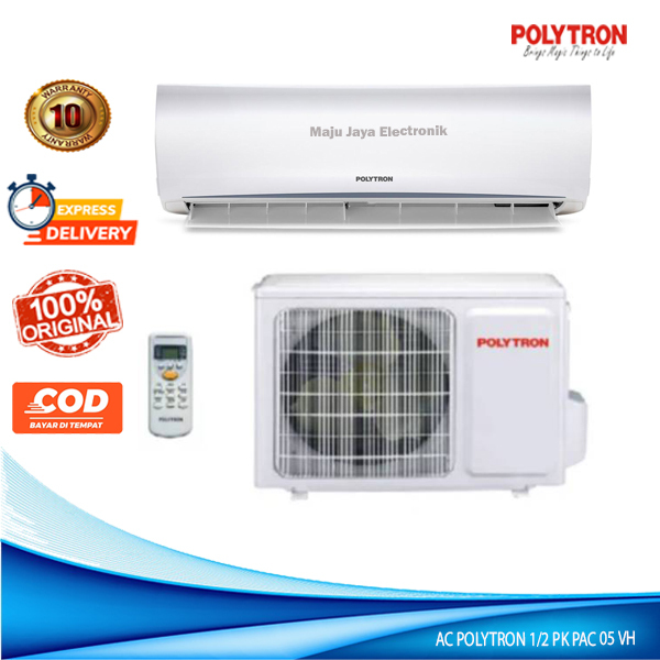 Jual AC SPLIT POLYTRON PAC 05 VH 1/2 PK Turbo Cooling Gold Fin ...