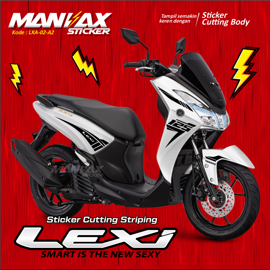 Jual Stiker Cutting LEXI - Cutting Sticker Yamaha LEXI - Striping LEXI ...