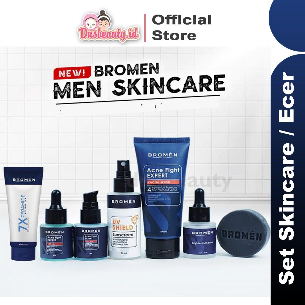 Jual BROMEN PAKET LENGKAP / BRO MEN ACNE SERIES / BROMAN BRIGHTENING ...