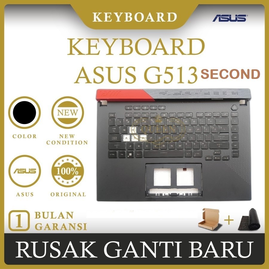 Jual KEYBOARD LAPTOP ASUS ROG Strix G15 G513 (RGB) ORIGINAL | Shopee ...