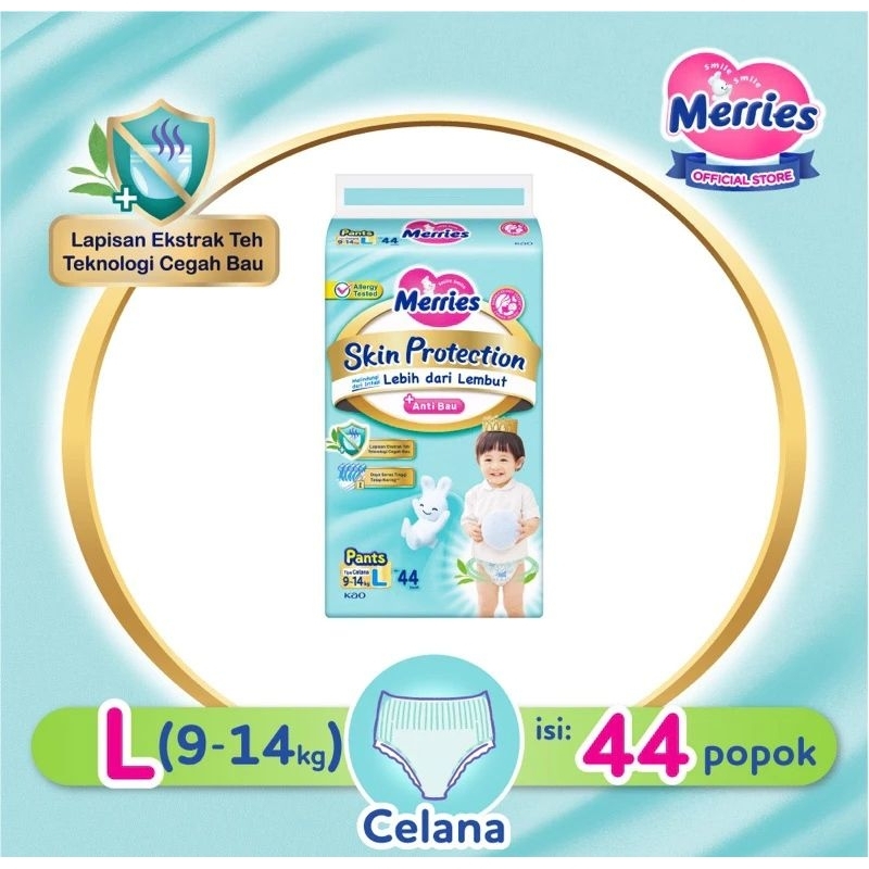 Jual MERRIES SKIN PROTECT/PROTECTION UKURAN M 50 , L 44 , XL 42 ...