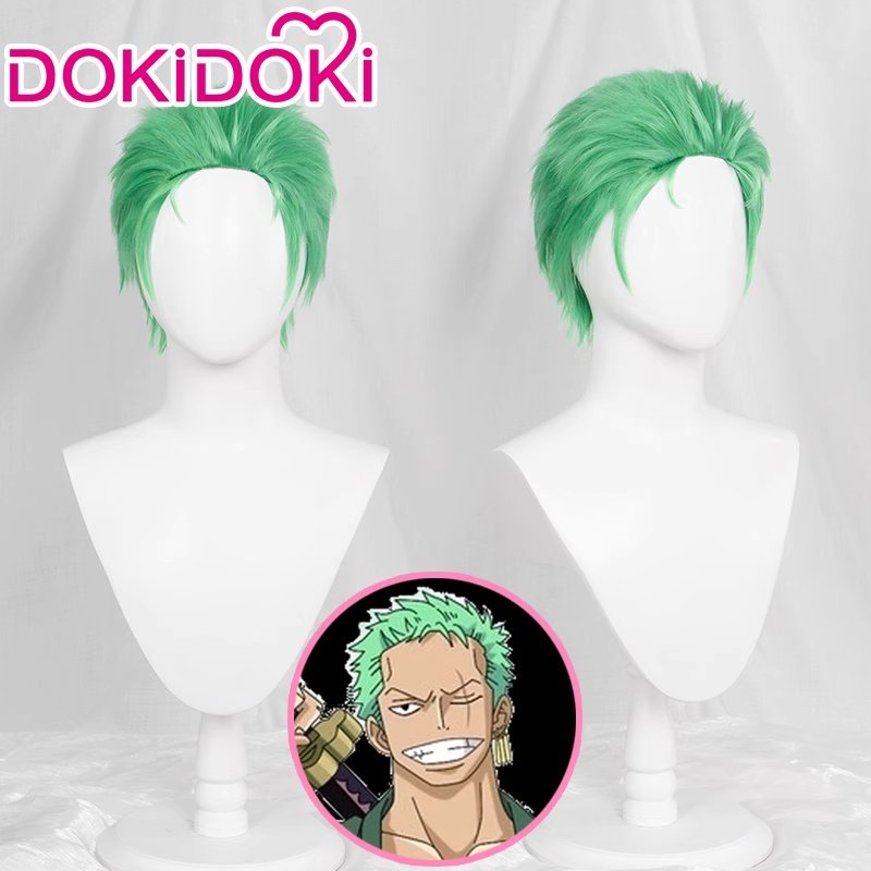 Jual [READY JKT] Doki Doki - Zoro wig - Wig Zoro - One piece wig - Wig ...