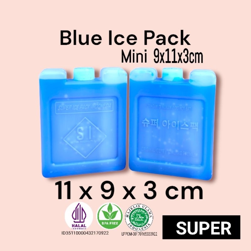 Jual ice pack mini 9×11cm blue ice gel pack thermafreeze SEMI FINISH ...