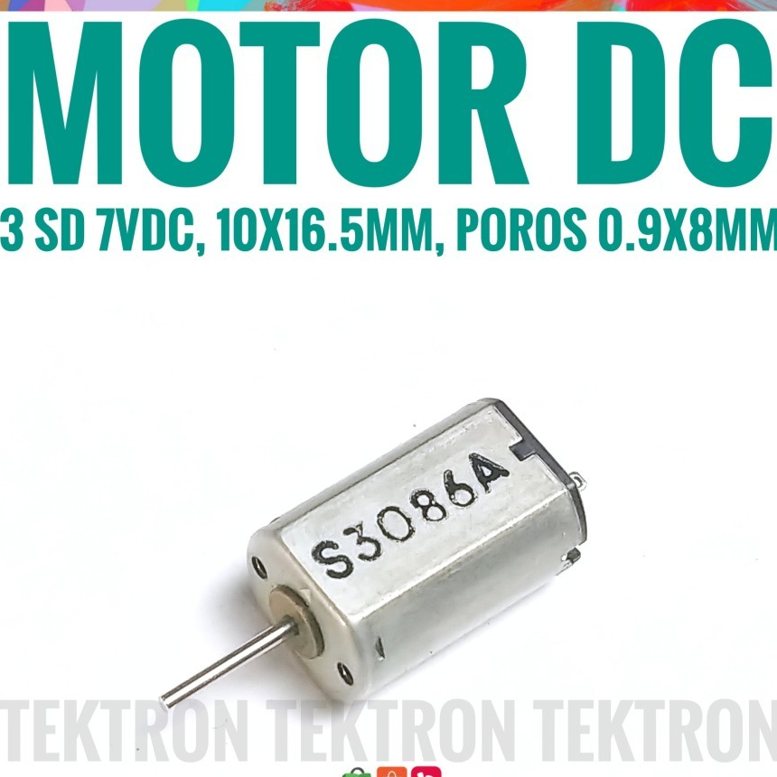 Jual MOTOR DC 3-5VDC 10mm x 16.5mm poros 0.9mm x 8mm 3V 5V | Shopee ...