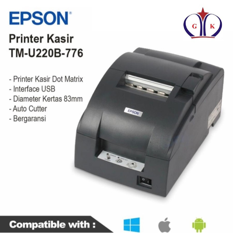 Jual Printer Epson TMU 220II B Autocutter Dotmatrix - USB | Shopee Indonesia