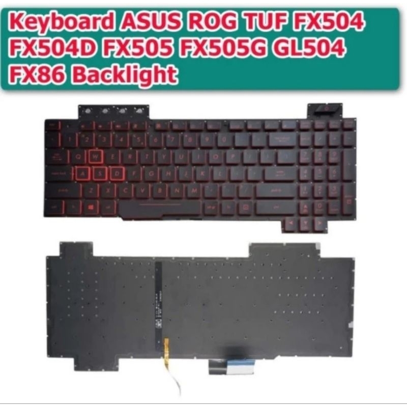 Jual KEYBOARD ASUS TUF FX504 FX505 FX504GD FX505D Backlite | Shopee ...