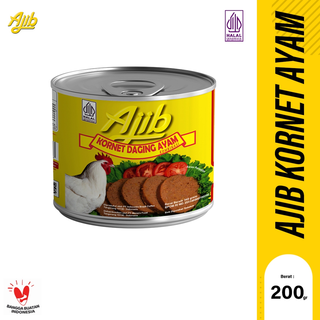 Jual Ajib Kornet Daging Ayam 200gr | Shopee Indonesia